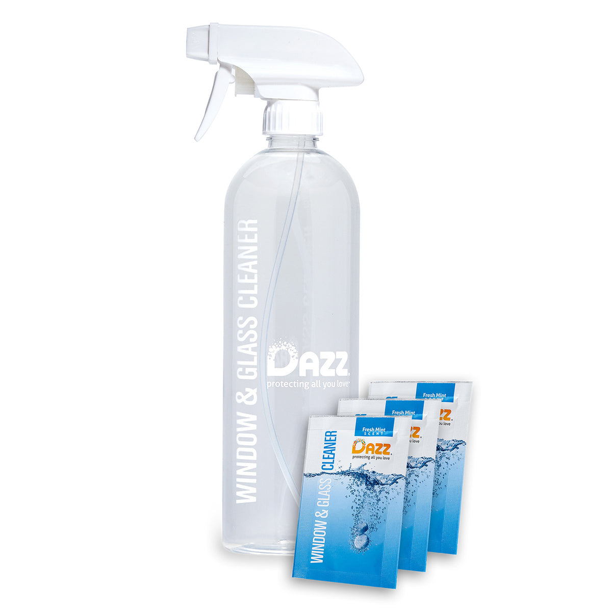 Window & Glass Cleaner Starter Kit | Dazz Cleaning Tablets – DAZZ Cleaner